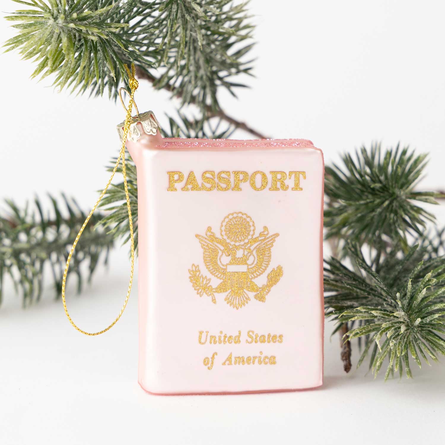 Passport Boxed Glass Ornament – Hostess and Home